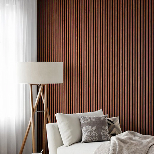 Paneles Ranurados WPC de Exterior – Color Cherry, 0.22 x 2.9 m